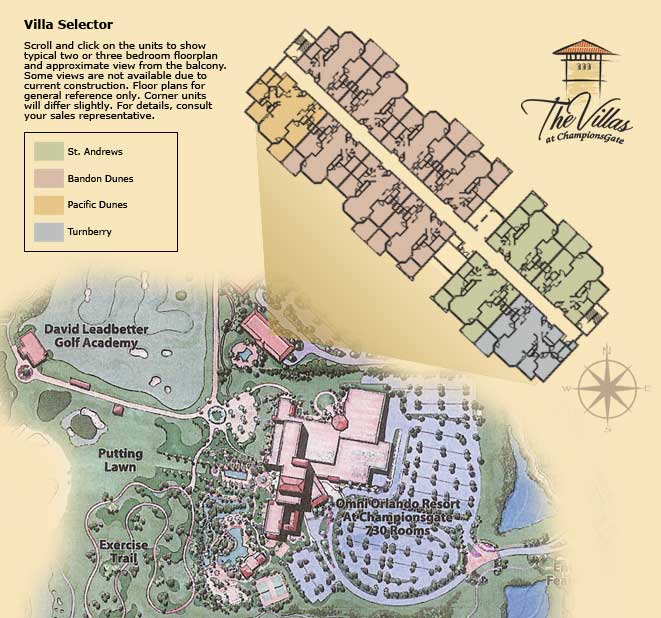 The Villas at ChampionsGate—Villa Selector
